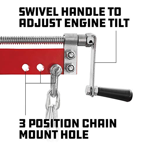 Powerbuilt Engine Leveler with Handle, 1500 Pound. 3/4 Ton Capacity ...