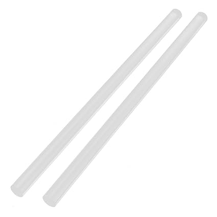 2Pcs 14mm Clear Round Perspex Rod PMMA Circular Acrylic Bar 12-inch ...