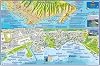 Oahu Hawaii Dive & Snorkeling Map Laminated Poster in Kuwait | Whizz Oahu