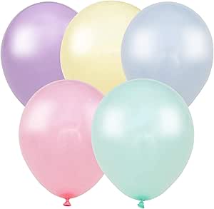 Amazon.com: 200 Small Pastel Balloons for Parties – 5 Inch Balloons ...