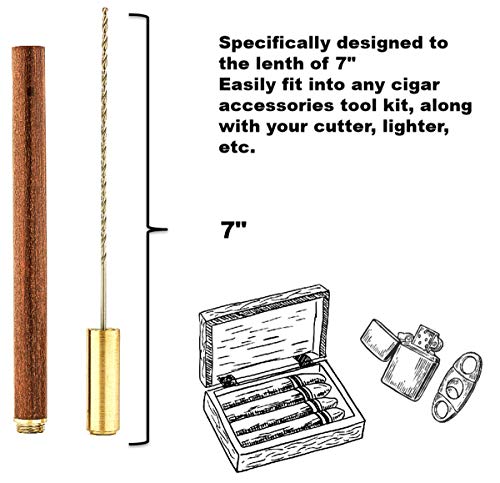 Cigar Draw Enhancer Tool QBOSO Travel Cigar Draw with Wooden Case ...