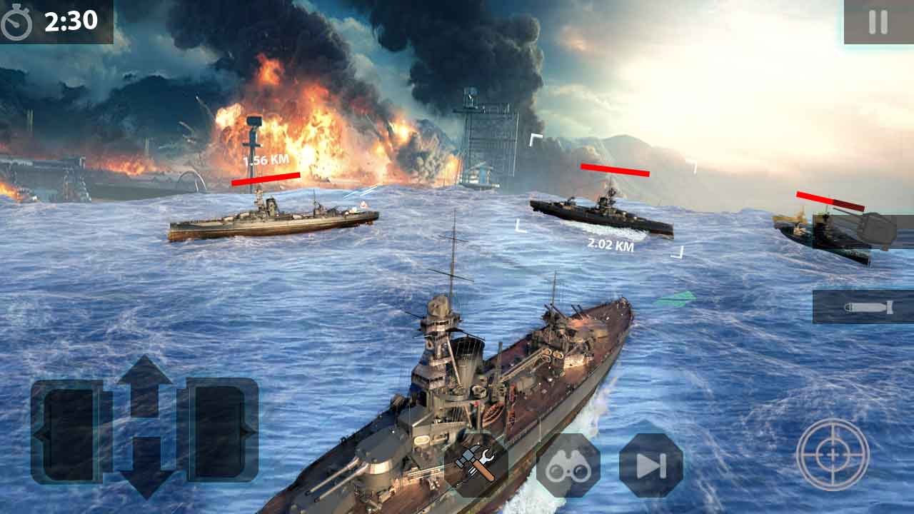 Battleships Blitz: Naval Battle Of Warship Combat Destroyer:Amazon.com ...