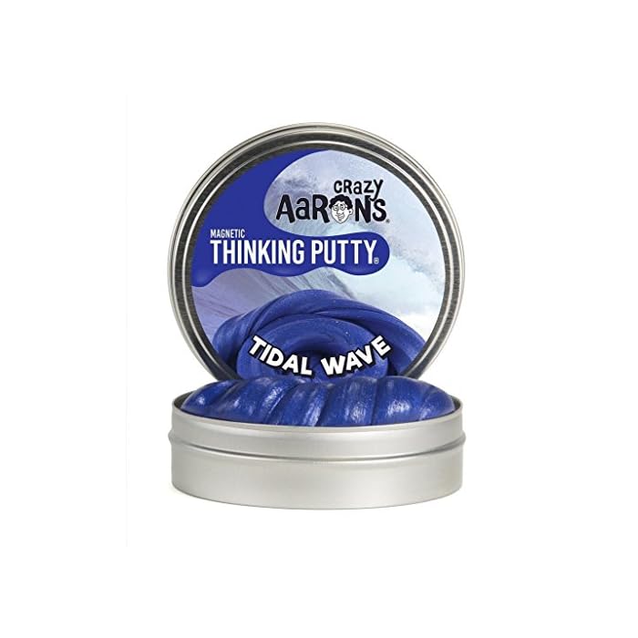 Buy BLUE TIDAL WAVE Super MAGNETIC Magnet Fidget Toy Thinking Putty ...