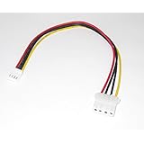 Amazon.com: 4-Pin Molex to Floppy Drive 4-Pin Power 9 Inch Cable ...