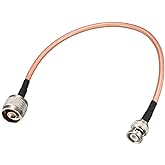 Amazon.com: uxcell Low Loss RF Coaxial Cable Connection Coax Wire RG-142 N Male to BNC Male 90cm ...