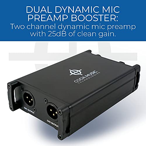 MB-2 Dual Channel Microphone Preamp Booster, Dynamic Microphone ...