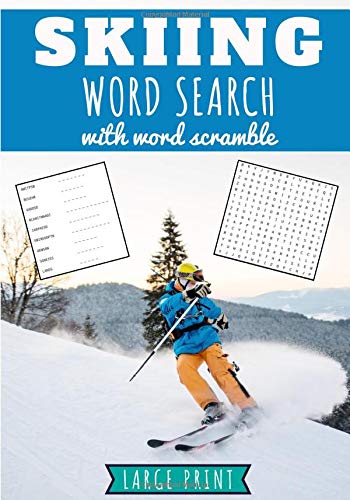 Skiing Word Search: Practice Workbook For Adults | 60 Puzzles of Word ...