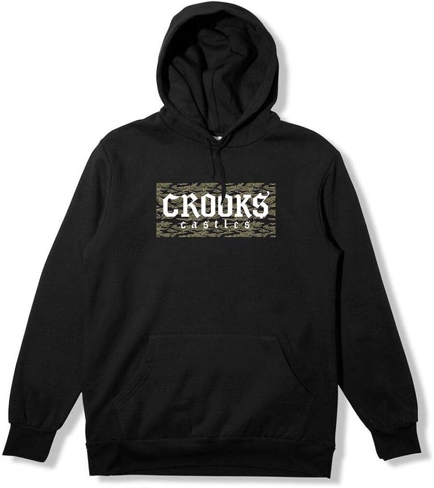 Crooks & Castles Gothic Pullover Hoodie Black: Amazon.ca: Clothing ...