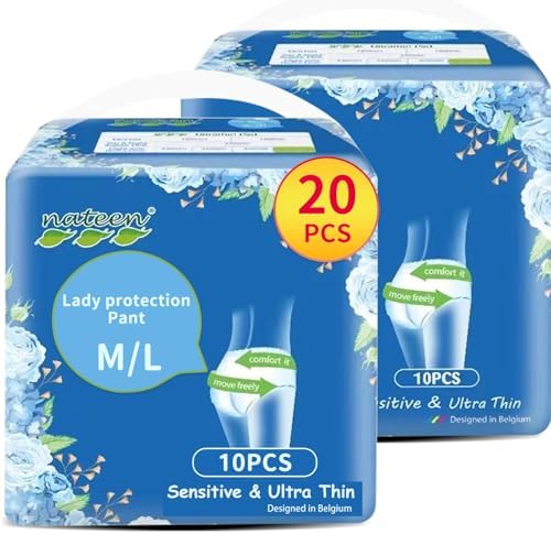 Nateen Disposable Period Panties for Sanitary Protection,20 Count ...