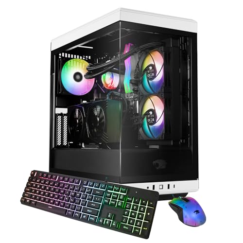 iBUYPOWER Y40 White Gaming PC Computer Desktop Y40WI7N46T02 (Intel Core ...