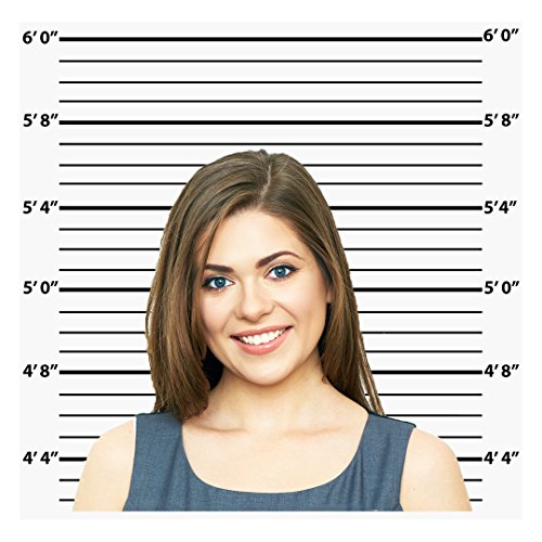 Height Chart Backdrop Banner for Photo Booth Mug Shots - Import It All