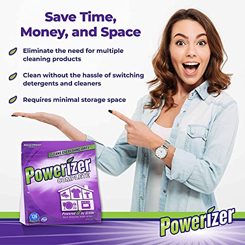 Powerizer Complete Laundry Powder Detergent & Multipurpose Cleaner | 3 ...