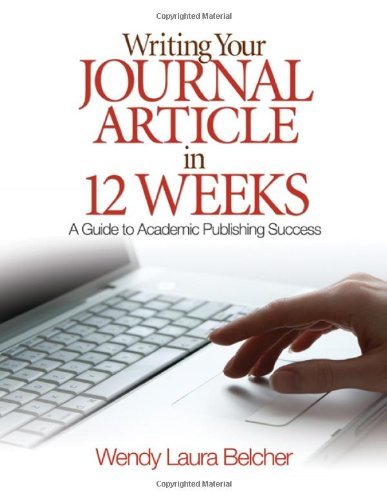 PDF Writing Your Journal Article In Twelve Weeks A Guide To Academic PDF Writing Your Journal Article In Twelve Weeks A Guide To Academic