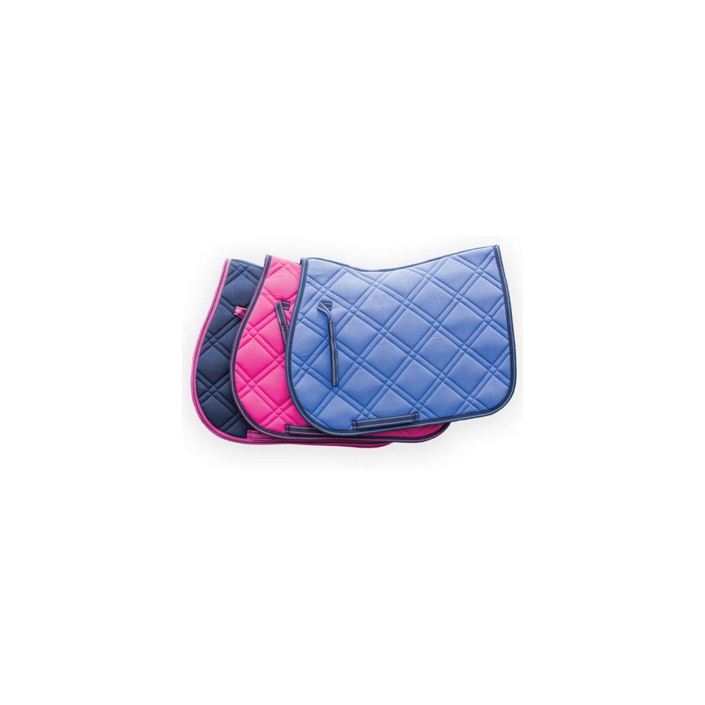 Amazon.com : Loveson Saddle Pad Pink/Navy Cob/Horse : Sports & Outdoors