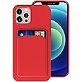 Amazon.com: Silicone Card Case Compatible with iPhone 12/iPhone 12 Pro ...