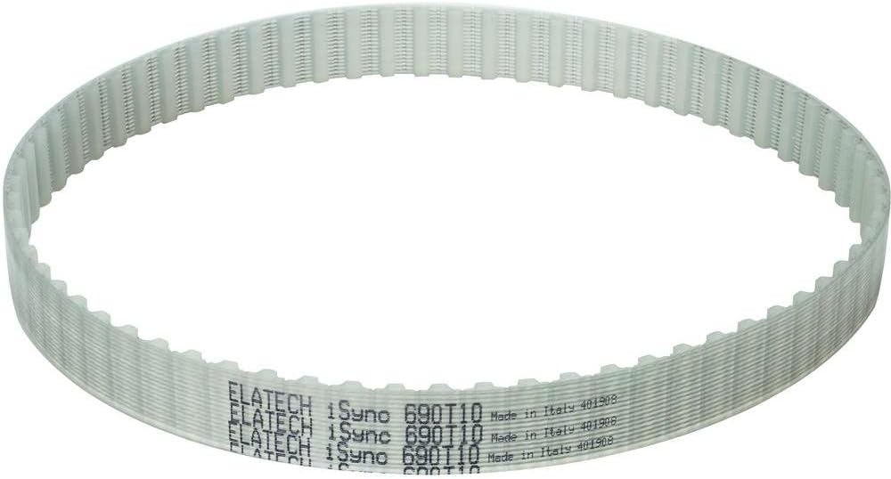 Correa Dentada Rectangular elatech isynctm 25 T10/370 Número de Dientes ...