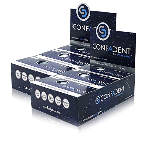 Buy CONFADENT Sugar Free Keto Friendly Chewing Gum - Whitens Teeth ...