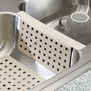 Amazon.com: mDesign Kitchen Sink Protector Mat Pad Set, Quick Draining ...