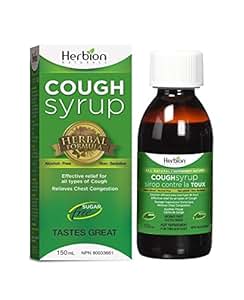 Herbion Naturals Sugar-Free Cough Syrup 5 fl oz - Effective Relief For ...