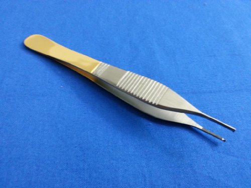 T/C ADSON TISSUE PLATIC SURGERY FORCEPS 4.75" 1X2TEETH STRAIGHT FINE ...
