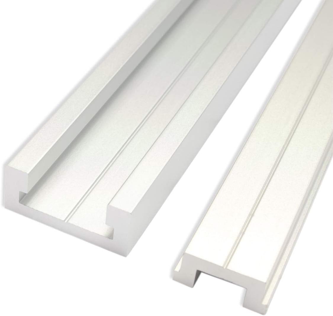 POWERTEC 71156 Aluminum Miter T-Track and T-Bar Combo, 48-Inch ...