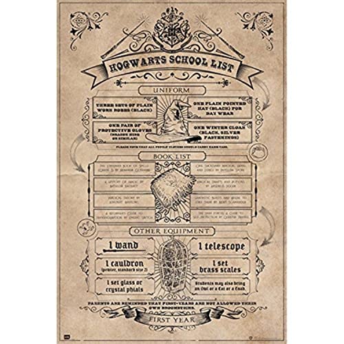 Grupo Erik editores- Poster Harry Potter Hogwarts School List in Saudi ...