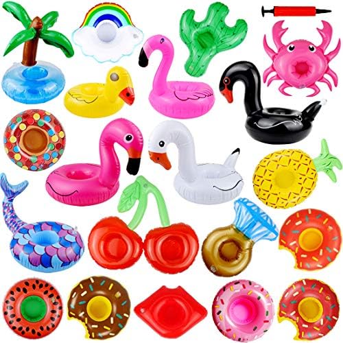 Danirora Inflatable Drink Holders, 20 Pcs Drink Floats for Pool Party ...