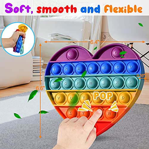 Pop Fidget Toys Push Bubble Fidget Sensory Toy Poppet Figetget Toy ...