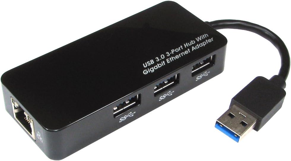 World of Data USB Hub 3.0 10/100/1000 Gigabit Ethernet LAN Wired ...
