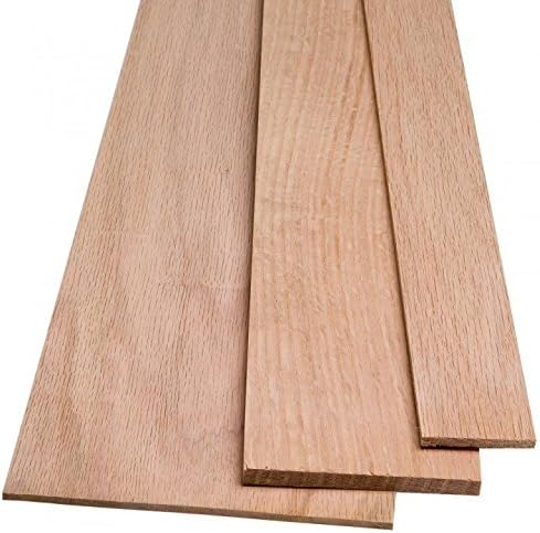 1 Red Oak Wood Board @ 1/4 inch thick x 2-3 Inches Wide (in that range ...