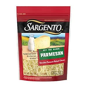 Sargento Shredded Parmesan Natural Cheese, 5 oz. Package: Amazon.com ...