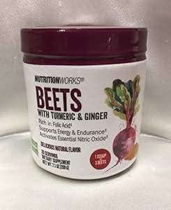 Amazon.com: Nutrition Works Beets with Turmeric & Ginger. Gluten Free ...