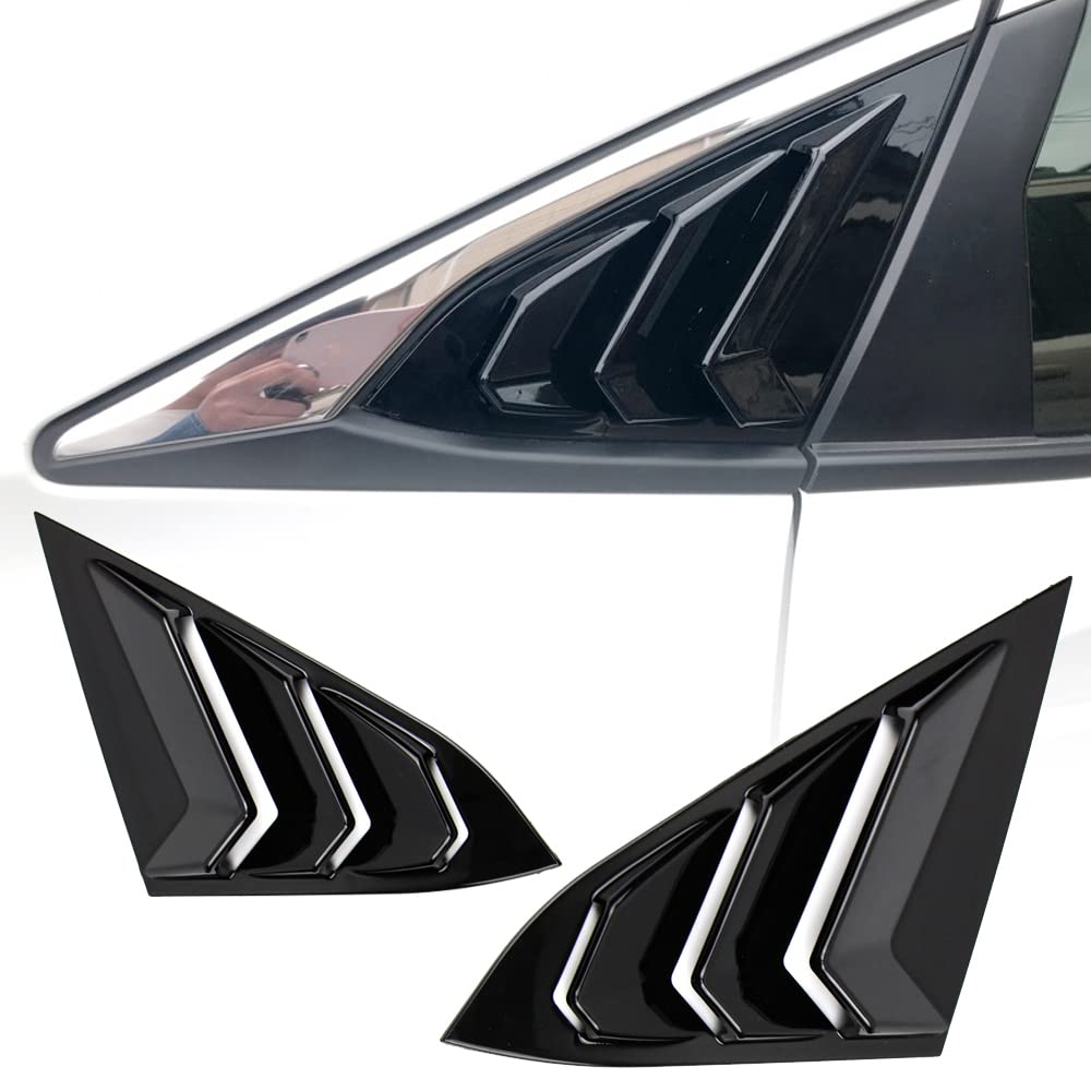 Dreamseek Rear Side Window Louvers Compatible with 10th Gen Honda Civic Sedan 4 Door 2021 2020 ...