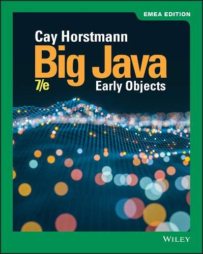 Big Java: Early Objects: Horstmann, Cay S.: 9781119588887: Amazon.com ...