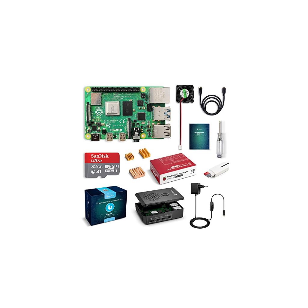 LABISTS-Raspberry-Pi-4-Model-B-Kit-de-2-GB-con-SD-de-32GB-Clase-10 ...