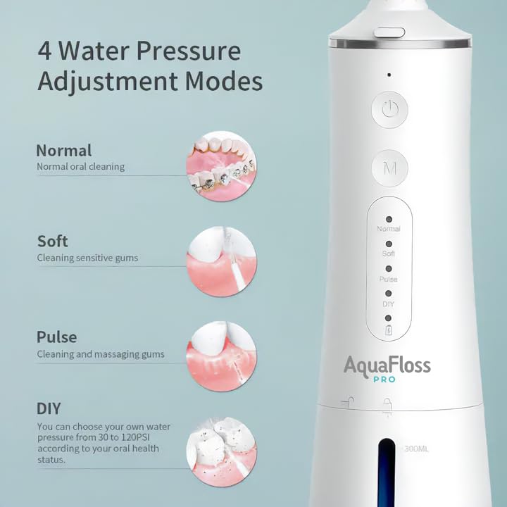 Mua AquaFloss Pro Water Dental Flosser Teeth Pick Portable Cordless ...