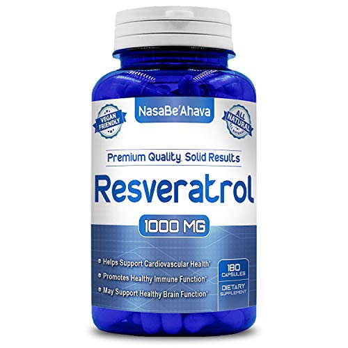 Resveratrol 1000mg Capsules | Vegan Friendly Resveratrol Supplement ...