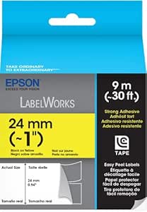 Amazon.com: Epson LabelWorks Strong Adhesive Easy Peel Label Tape ...