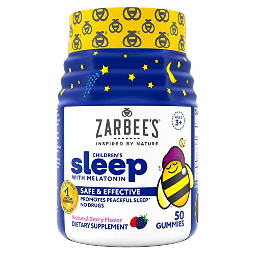 Zarbee's Kids 1mg Melatonin Gummy, Drug-Free & Effective Sleep ...