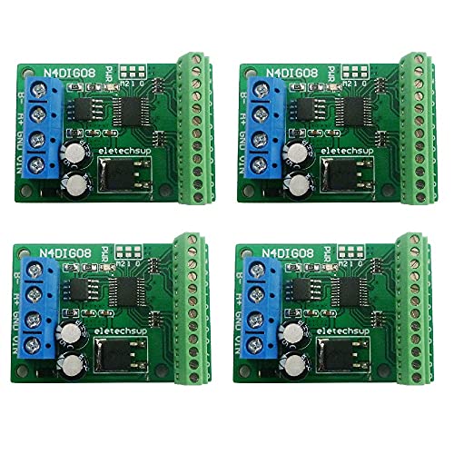 Eletechsup 3 in 1 8ch Input/Output Digital Switch TTL LvTTL CMOS RS485 IO Control Module Modbus ...