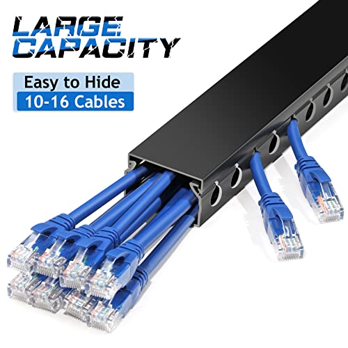 ZhiYo Cable Raceway, Server Rack Cable Management Under Desk Cord ...