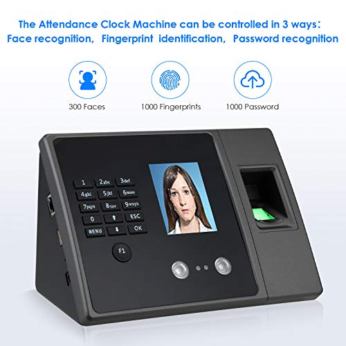 Time Clocks For Employees Small Business, Biometric Fingerprint, Face ...