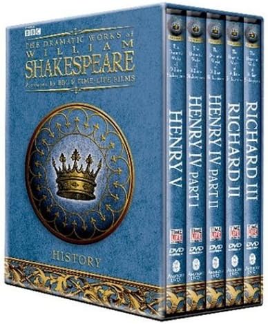 BBC Shakespeare Histories Henry IV Parts 1 and 2, Henry V, Richard II, Richard III DVD Giftbox ...