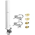 Amazon.com: Maswell 5G 4G WiFi 6 External Outdoor Antenna - 2X2 MIMO Omni Full Band 700-6000 MHz ...
