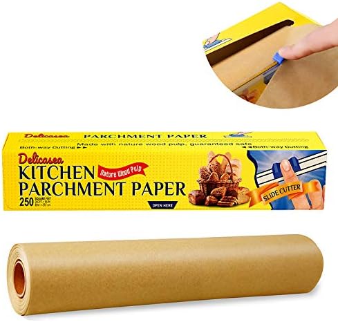 Delicasea Unbleached Parchment Paper Roll 15 in x 200 ft with Slide ...
