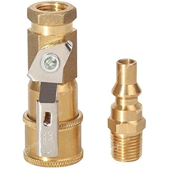 Amazon.com : SHINESTAR Propane Quick Disconnect Fittings, 1/4" RV ...