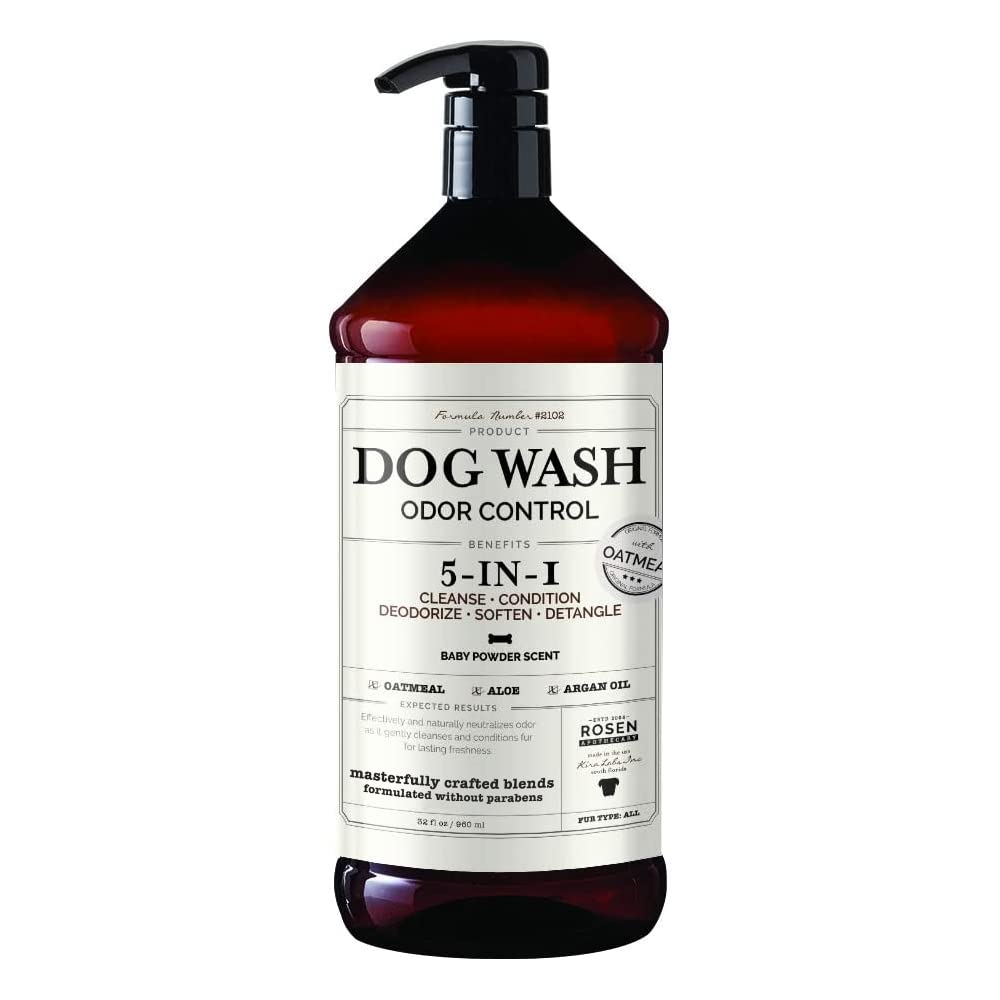Dog wash Odor Control 5-in-1, Cleanse, Condition, Deodorize, Soften and ...