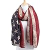 Vintage American Flag Scarf, Unisex Fashion Premium Patriotic, Infinity ...