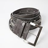 Nanni Milano Belts Leather Metal Belt Brown 85: Amazon.de: Bekleidung