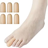 Toe Tube Caps - 20 Soft Silicone Sleeves - Offers Pain/Friction ...